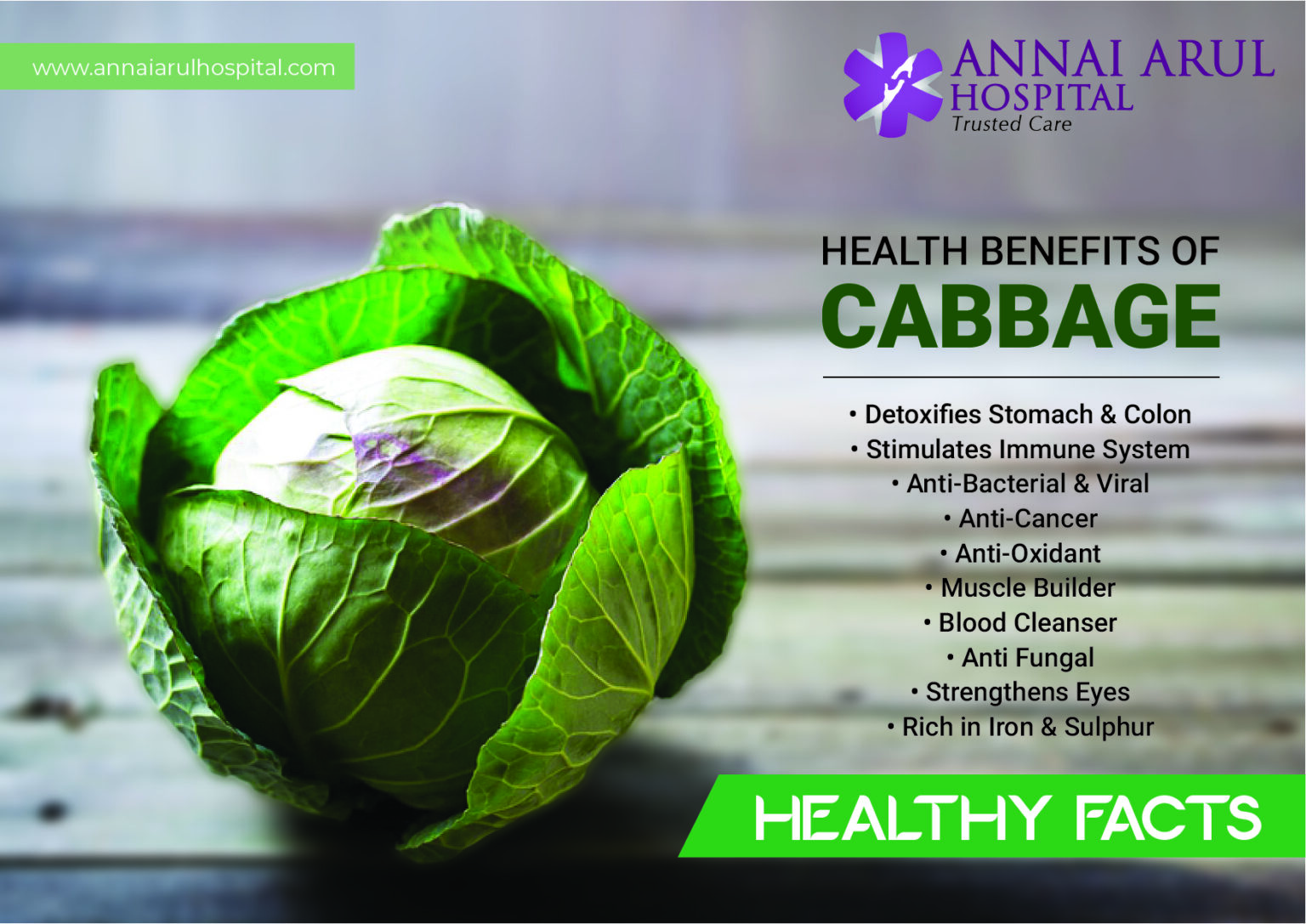 Health benefits of Cabbage – Multispeciality Hospitals in Chennai