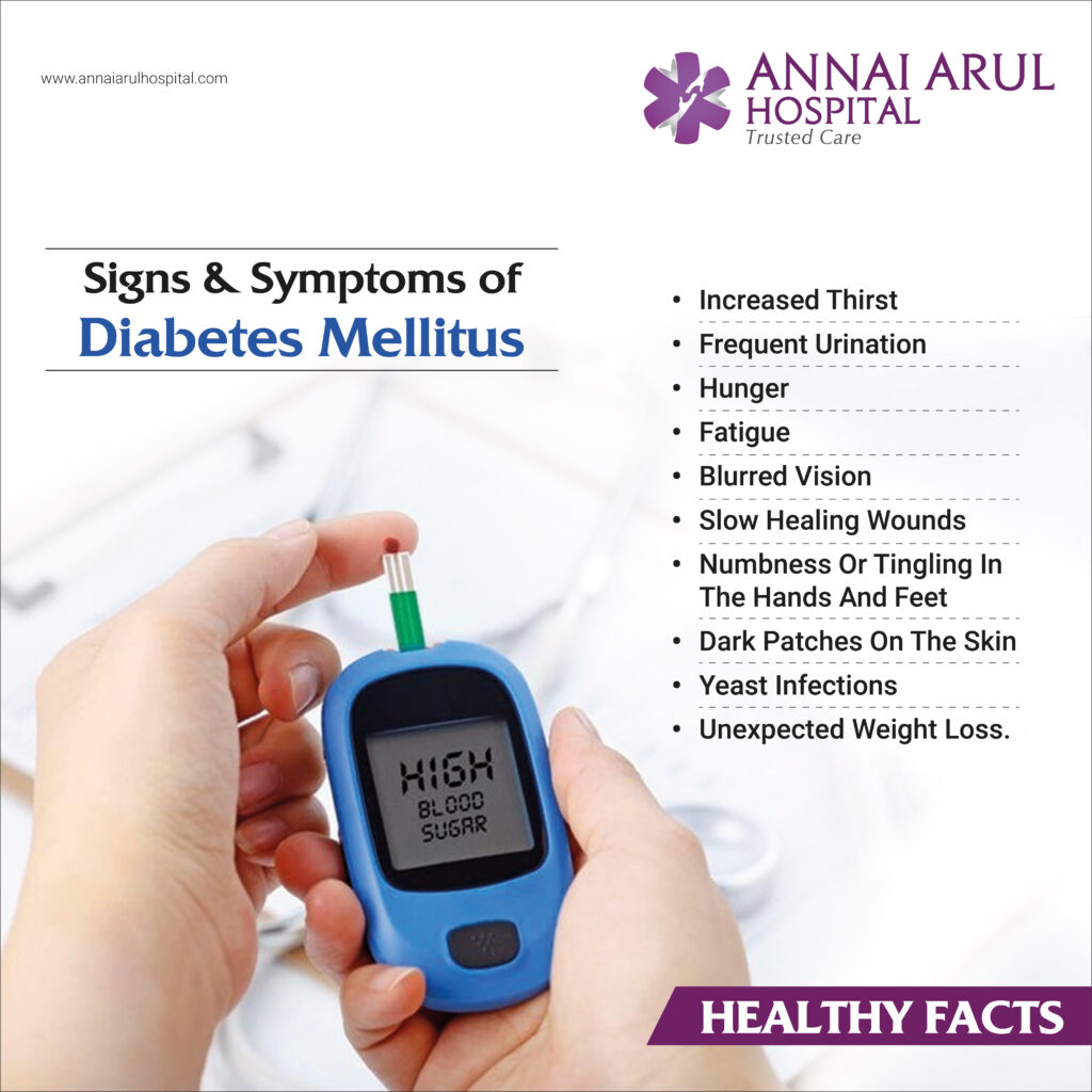 Signs & Symptoms of Diabetes mellitus – Multispeciality Hospitals in ...