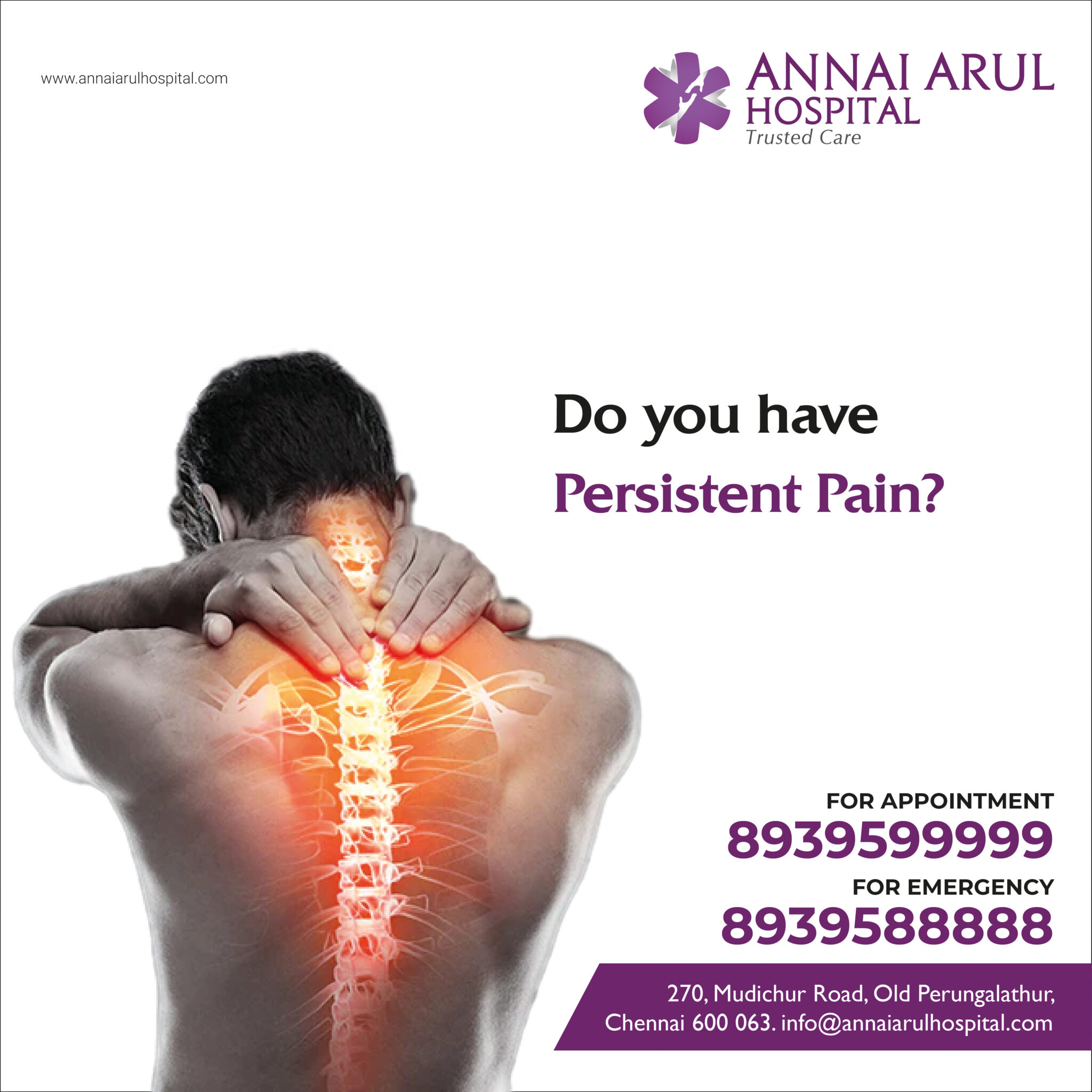 Persistent Pain – Multispeciality Hospitals in Chennai