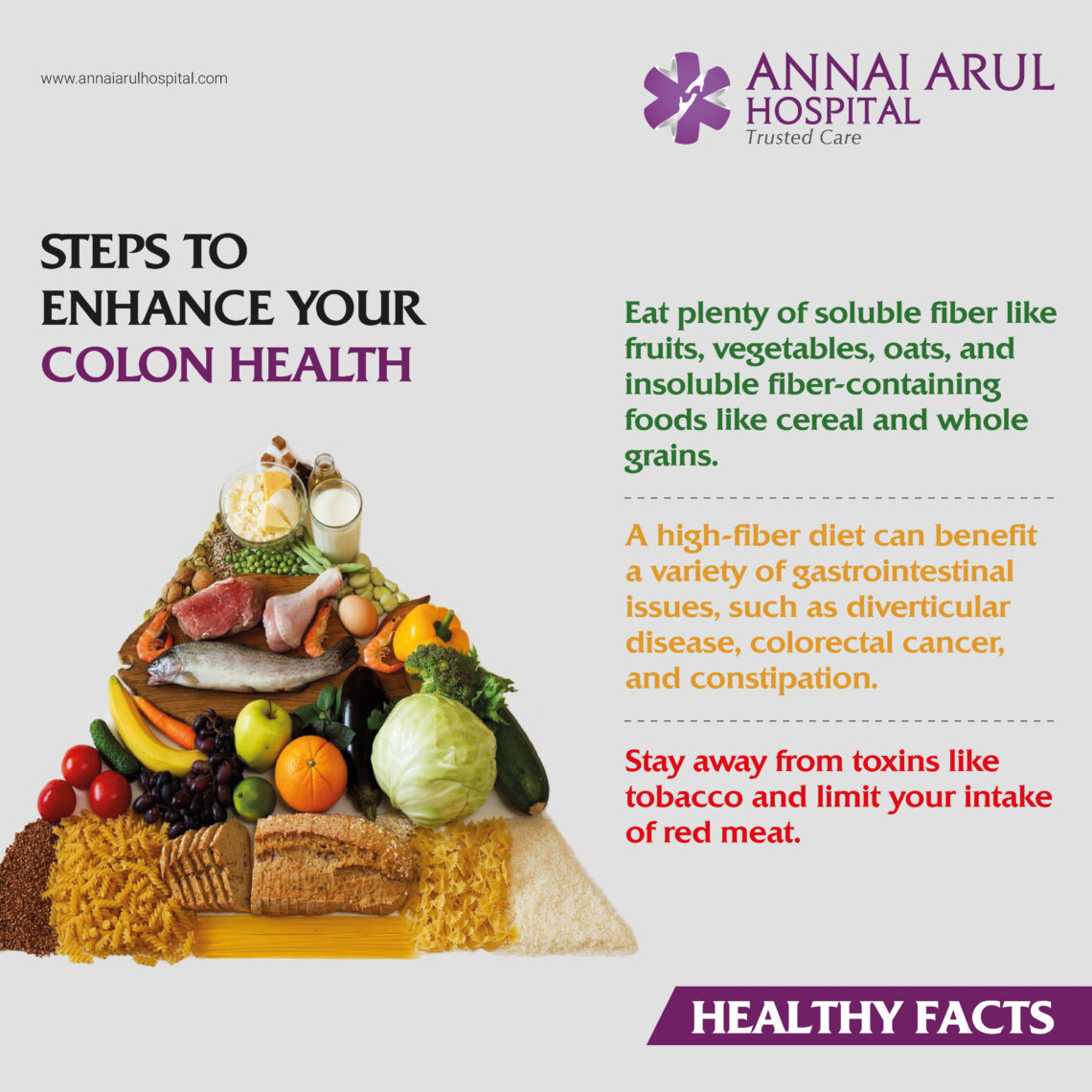 STEPS TO ENHANCE YOUR COLON HEALTH – Multispeciality Hospitals in Chennai